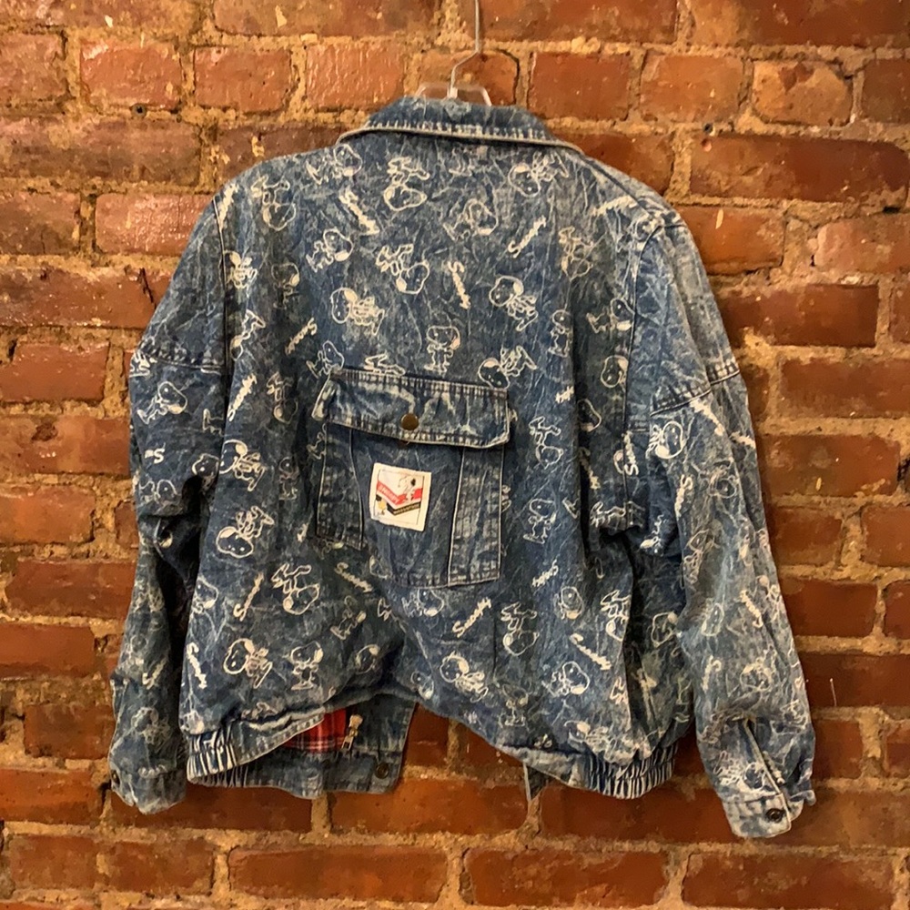 Rare Vintage Snoopy Woodstock Denim Jacket - Gem